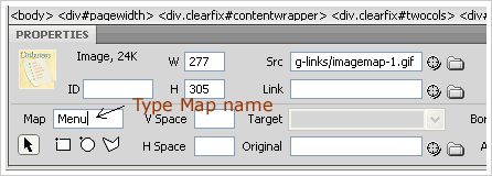 Inserting Image Maps in Dreamweaver CS5